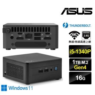 【ASUS 華碩】NUC i5十二核{朧月鐵衛IIAW} Win11迷你電腦(i5-1340P/16G/1TB M.2 Gen4)-momo ...