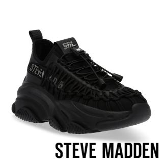 【steve madden】PROMENADE 編繩鞋面抽繩老爹鞋(黑色)-momo購物網 - 好評推薦 - 2024年9月