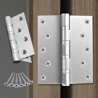 【JOHN HOUSE】不鏽鋼平開合頁 鉸鏈 合葉門吸 折合活頁片 隱形門合頁(5×4平開3mm厚拉絲鋼)-momo購物網 - 好評推薦 ...