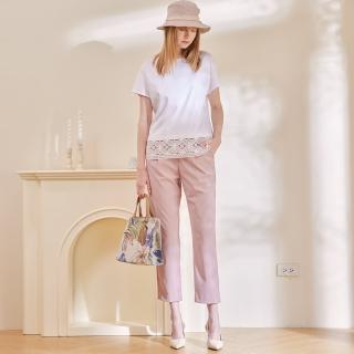 【AZUR】打褶粉彩休閒長褲-momo購物網 - 好評推薦 - 2025年8月