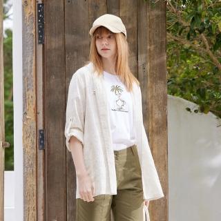 【AZUR】耀眼金扣垂墜感薄外套-momo購物網 - 好評推薦 - 2025年10月