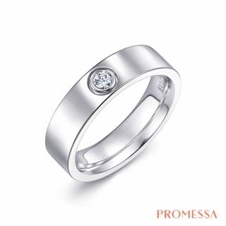【PROMESSA】如一系列 8分 18K金鑽石戒指(男戒)-momo購物網