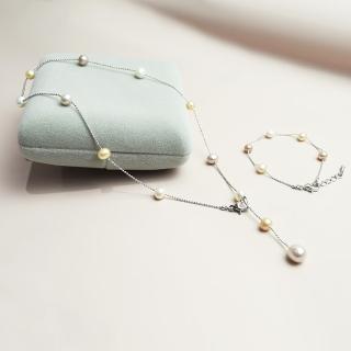 【大東山樑御珊瑚】天然珍珠時尚項鍊/手鍊 套組(6.5+8mm)-momo購物網 - 好評推薦 - 2025年10月