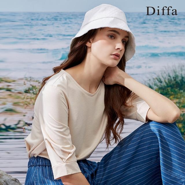【Diffa】七分袖車褶上衣-女 - momo購物網 - 好評推薦 -2024年4月