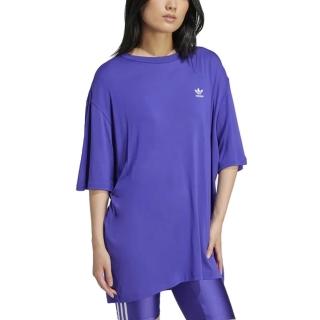 【adidas 愛迪達】圓領短袖T恤 長版 TREFOIL TEE 女 - IR8065-momo購物網 - 好評推薦 - 2025年3月