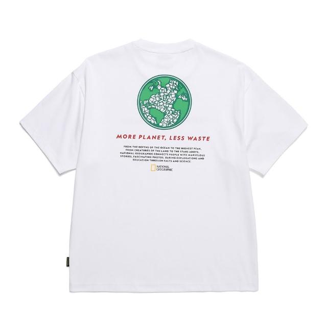 【National Geographic 國家地理】男女同款 SLOGAN 圖案短袖上衣 - 白色(環保概念/百搭版型) - momo購物網 ...