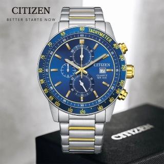 【CITIZEN 星辰】Chronograph系列 三眼計時腕錶-藍面44mm(AN3684-59L)-momo購物網 - 好評推薦 ...