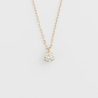 【agete】18K單鑽10分項鍊-momo購物網