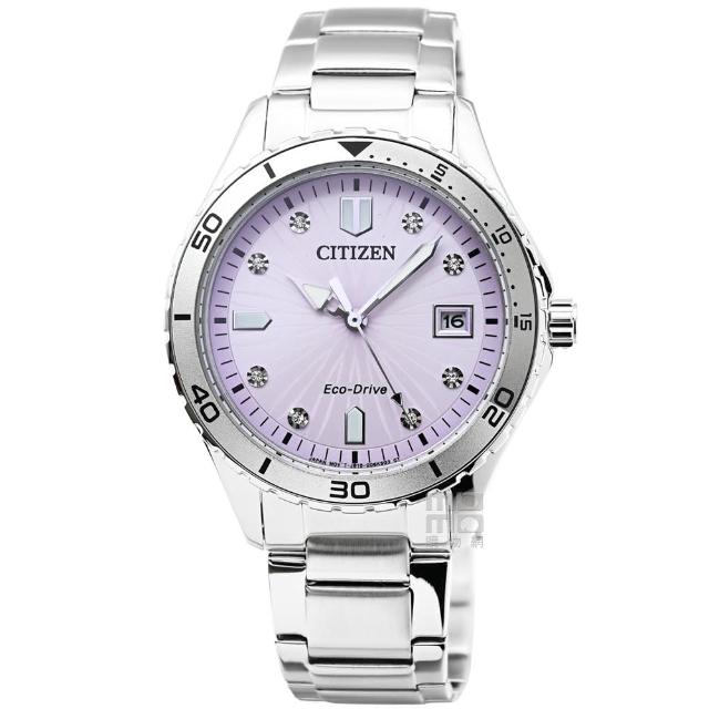 【CITIZEN 星辰】星辰ECO-DRIVE光動能MARINE LADY女錶-粉紫(FE6170-88X) - momo購物網 - 好評推薦 ...