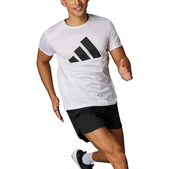 【adidas 愛迪達】圓領短袖T恤 RUN IT TEE 男 - IN0075 - momo購物網 - 好評推薦 -2024年5月