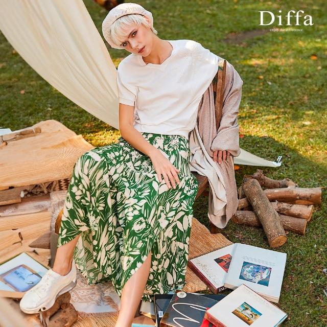 【Diffa】歐風質感綠花蛋糕長裙-女 - momo購物網 - 好評推薦 -2024年5月