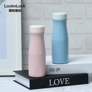 【LocknLock 樂扣樂扣】轉轉心意隨手瓶 400ml/LHC4286(粉嫩藍/粉晶色)-momo購物網
