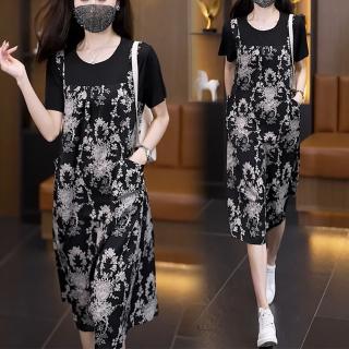 【麗質達人】5666黑色假二件洋裝LY(L-5XL)-momo購物網 - 好評推薦 - 2025年8月