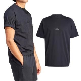 【adidas 愛迪達】M Z.N.E. TEE 男款 黑色 運動 休閒 基本款 LOGO 休閒 上衣 短袖 IR5217-momo購物網 ...