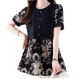 【麗質達人】5812黑色假二件上衣LY(L-5XL)-momo購物網 - 好評推薦 - 2025年8月