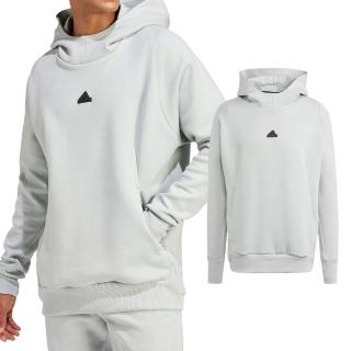 【adidas 愛迪達】M Z.N.E. PR HD 男款 灰色 百搭 舒適 運動 休閒 連帽 上衣 長袖 IN5119-momo購物網 ...