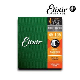 【ELIXIR】NANOWEB 14077 鍍鎳鋼薄膜貝斯弦／頂級持久耐用(防鏽弦 包膜弦 電貝斯弦 Bass弦 貝士弦 14077 ...