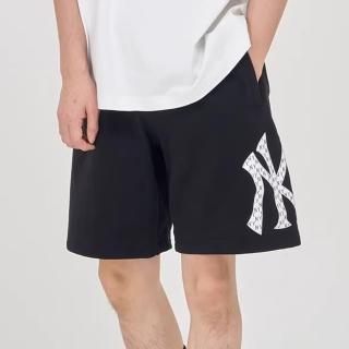 【MLB】運動休閒短褲 MONOGRAM系列 紐約洋基隊(3ASPM0143-50BKS)-momo購物網
