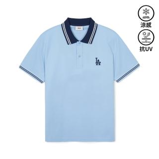 【MLB】抗UV防曬涼感短袖Polo衫 洛杉磯道奇隊(3APQB0243-07SBS)-momo購物網
