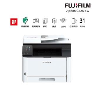 【FUJIFILM 富士軟片】Apeos C325dw 彩色雷射雙面無線S-LED掃描複合印表機(WIFI/高速/防水/畫質精細/雷射 ...