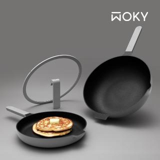 【WOKY 沃廚】哈哈鍋2.0雙鍋組-32cm深煎鍋(Ticera系列/不沾鍋/平底鍋)-momo購物網 - 好評推薦 - 2025年10月
