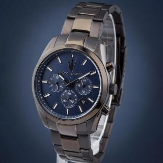 【MASERATI 瑪莎拉蒂】Attrazione極致吸引系列 R8853151012 三眼 SEIKO 精工 雙時區 機芯 夜光 石英 日期 ...