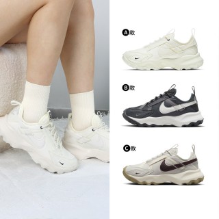 【NIKE 耐吉】NIKE TC7900 休閒鞋 老爹鞋 仙女鞋 女鞋 米白 黑 酒紅 多色 增高(DD9682-100/001/003 ...