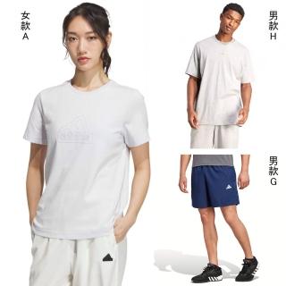 【adidas 愛迪達】短袖上衣 運動短褲 男女款 共12款(IM8840 IQ2576 IB8151 IC6977 IS1474)-momo ...