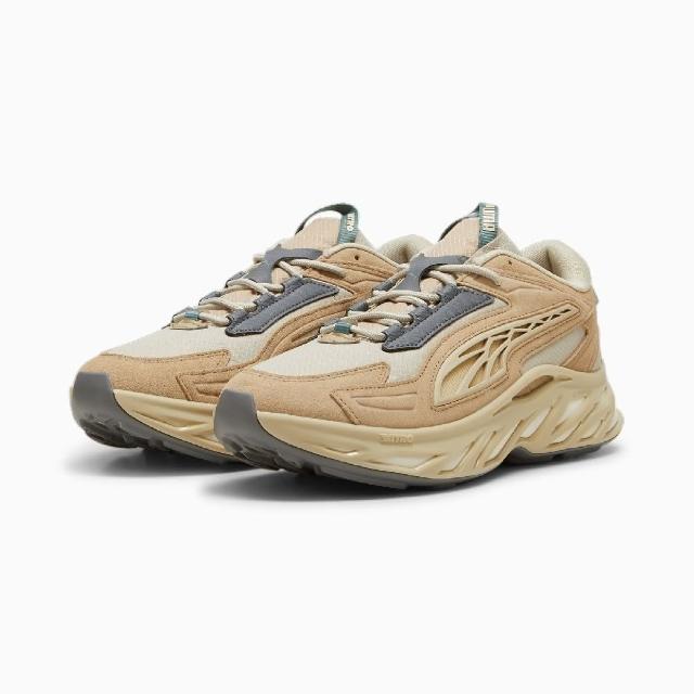 【PUMA】休閒鞋 Exotek NITRO™ Earthy 男鞋 卡其 奶茶 緩衝 拼接 復古跑鞋(395927-01) - momo購物網 ...