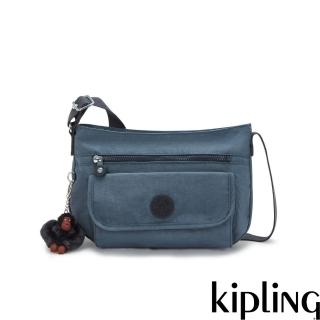 【KIPLING官方旗艦館】夜灰藍多袋收納側背包-SYRO U-momo購物網