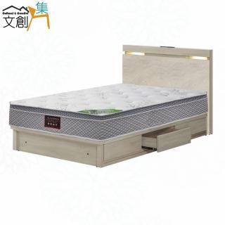 【文創集】暴風3.5尺單人夜燈三抽床台組合(床頭片＋三抽床底＋不含床墊)-momo購物網 - 好評推薦 - 2025年8月