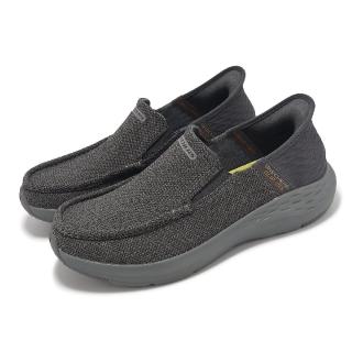 【SKECHERS】休閒鞋 Parson-Ralven Slip-Ins 男鞋 灰 帆布 套入式 回彈 懶人鞋(204804-GRY ...