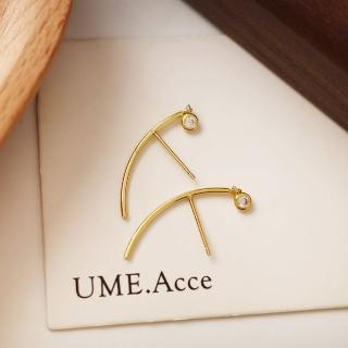 【UME.Acce】C型垂墜單鑽純銀耳環(S925純銀 耳環 純銀 純銀耳環 全純銀 C型 C型耳環 鑲鑽-momo購物網 - 好評推薦 - 2025年9月