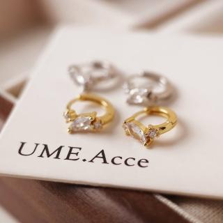【UME.Acce】法式馬眼鋯石耳扣純銀耳環(S925純銀 耳環 純銀 全純銀 純銀耳環 鋯石 耳扣式-momo購物網 - 好評推薦 - 2025年10月