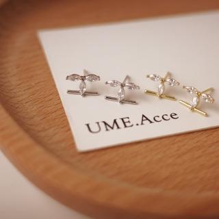 【UME.Acce】鑲鑽H字母純銀耳環(S925純銀 純銀耳環 鑲鑽 H字母)-momo購物網 - 好評推薦 - 2025年9月