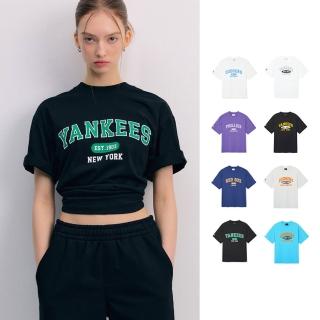 【MLB】涼感速乾 短袖T恤 Varsity系列 道奇/費城人/紅襪/洋基隊(3ATSV0243/3ATSV0843-多款任選)-momo購物網