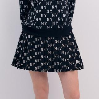 【MLB】百褶裙 MONOGRAM系列 紐約洋基隊(3FSKM0143-50BKS)-momo購物網