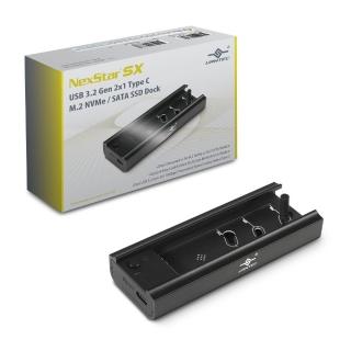 【Vantec 凡達克】NexStar SX USB 3.2 Gen 2x1 Type C M.2 NVMe / SATA SSD 外接座 ...