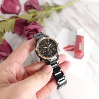 【CITIZEN 星辰】L 光動能 三眼計時 藍寶石水晶玻璃 日期 不鏽鋼手錶 鍍黑 36mm(FB1316-56E)-momo購物網 ...