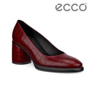 【ecco】SCULPTED LX 55 雕塑奢華正式中低跟鞋 女鞋(紅色 22260301065)-momo購物網 - 好評推薦 - 2025年8月