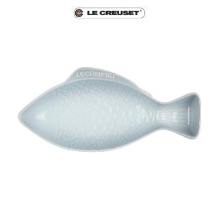 【Le Creuset】瓷器鮮魚盤-中(銀灰藍)-momo購物網