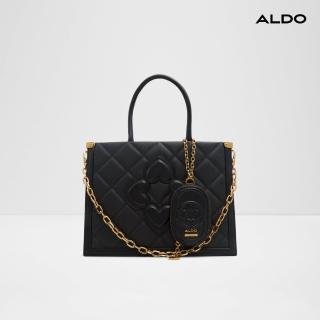 【ALDO】SERELUNE-經典圖樣設計手提托特包(黑色)-momo購物網