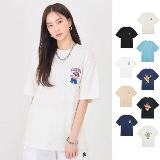 【MLB】背後大Logo 短袖T恤 Checkerboard系列 道奇/紅襪/洋基隊(3ATSO0134-三色任選)-momo購物網