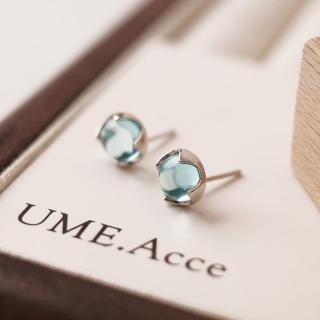 【UME.Acce】藍水晶純銀耳環(純銀 S925純銀 耳環 純銀耳環 藍水晶 小耳環)-momo購物網 - 好評推薦 - 2025年9月