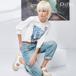 【Diffa】復古刷色牛仔長褲-女(丹寧)-momo購物網 - 好評推薦 - 2024年10月