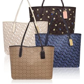 【COACH】PVC/皮革大型托特包(多款多色任選)-momo購物網 - 好評推薦 - 2025年2月