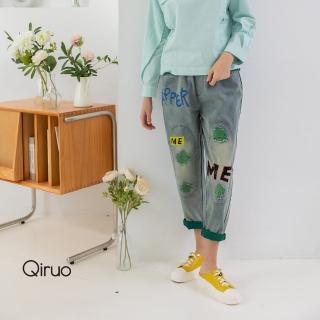 【Qiruo 奇若名品】秋冬專櫃精牛仔褲2256C 刷白貼縫設計(M-2XL)-momo購物網 - 好評推薦 - 2025年5月