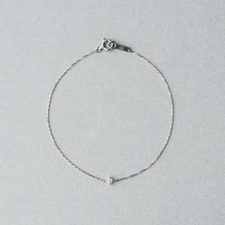 【ete】PT900 經典單鑽爪鑲鑽石手鍊-0.06ct(鉑金色)-momo購物網