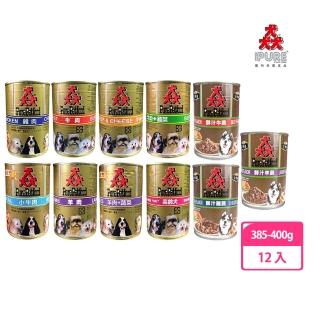 【PURE 猋】狗罐頭犬罐 385g/400g(12罐組 全齡適用)-momo購物網 - 好評推薦 - 2024年11月