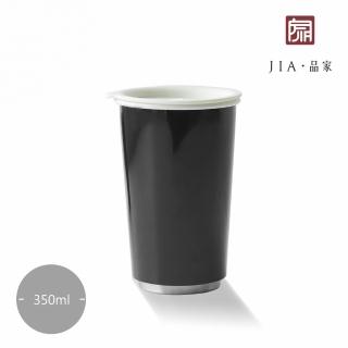 【JIA 品家】虹彩鋼 琺瑯雙層環保隨行杯350ml(黑色)-momo購物網 - 好評推薦 - 2025年12月